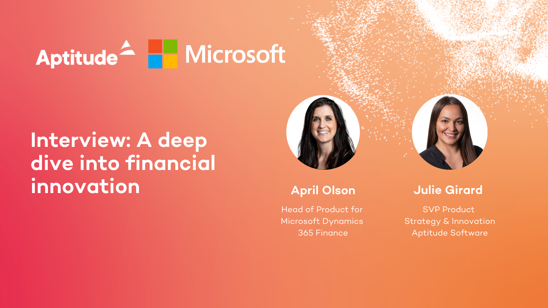 Aptitude:April Olson on Finance Innovation