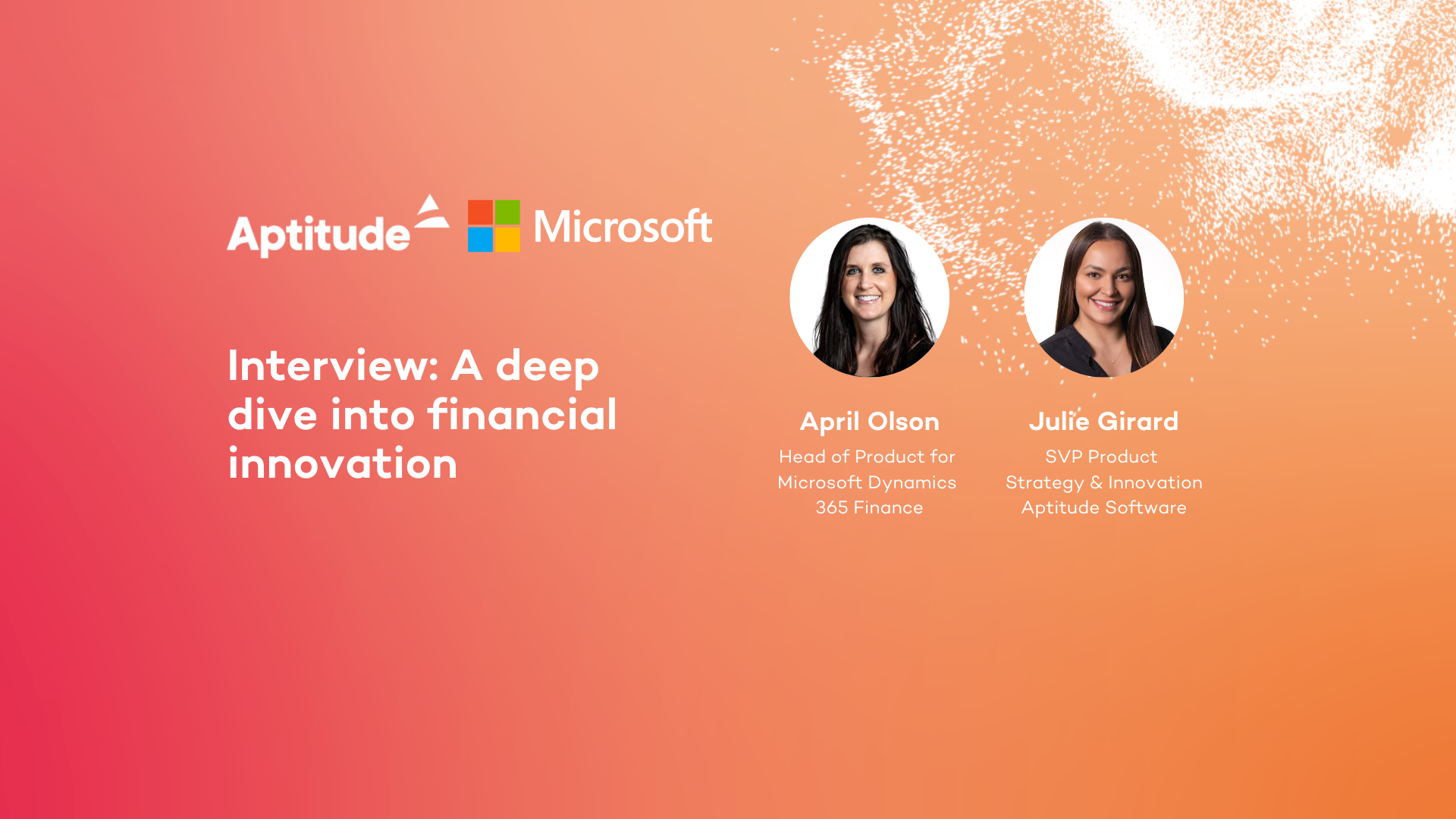 Aptitude:April Olson on Finance Innovation